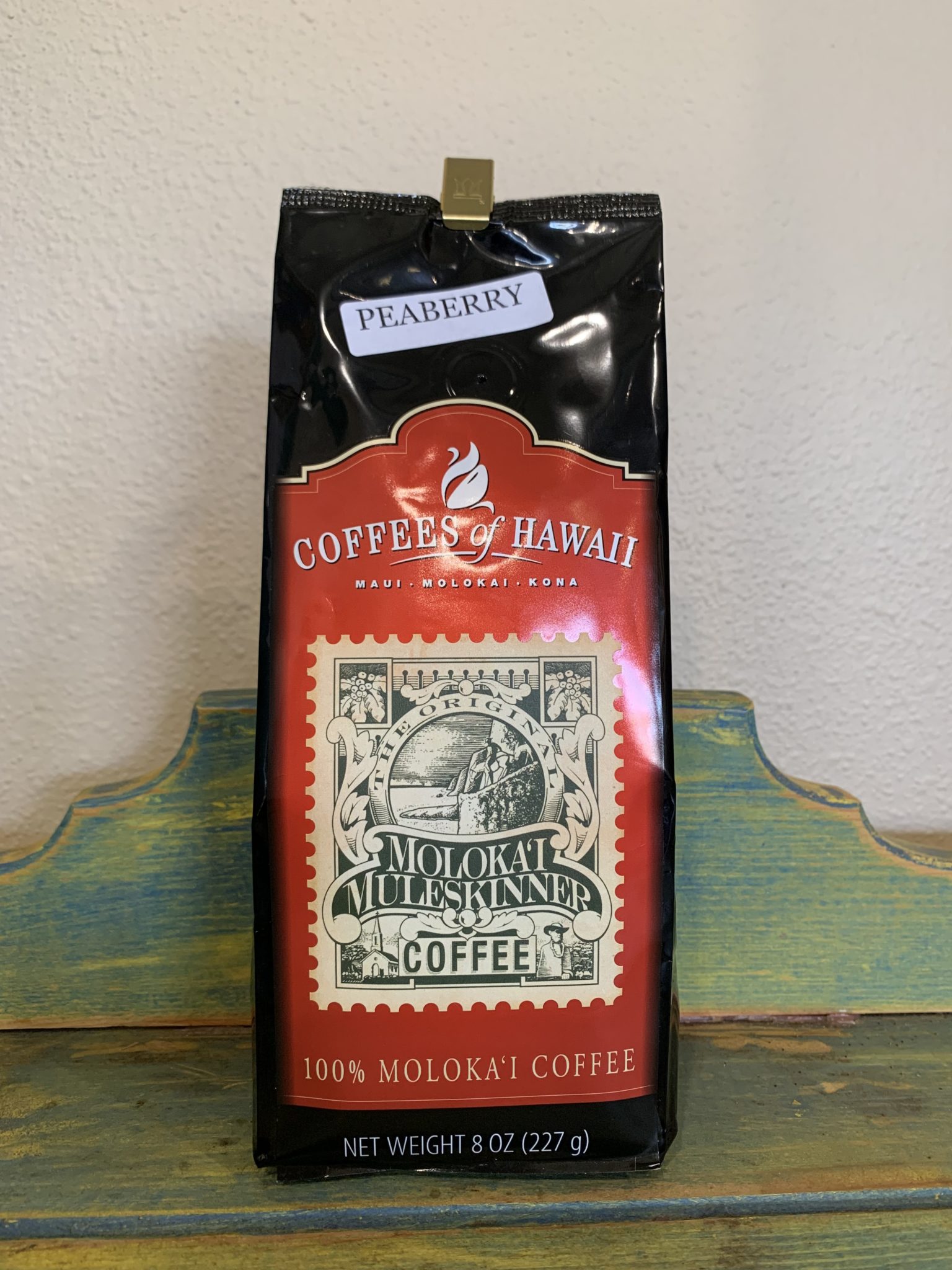 Coffees Of Hawaii Molokai Muleskinner Peaberry Coffee - WB 8oz - Tutu's ...