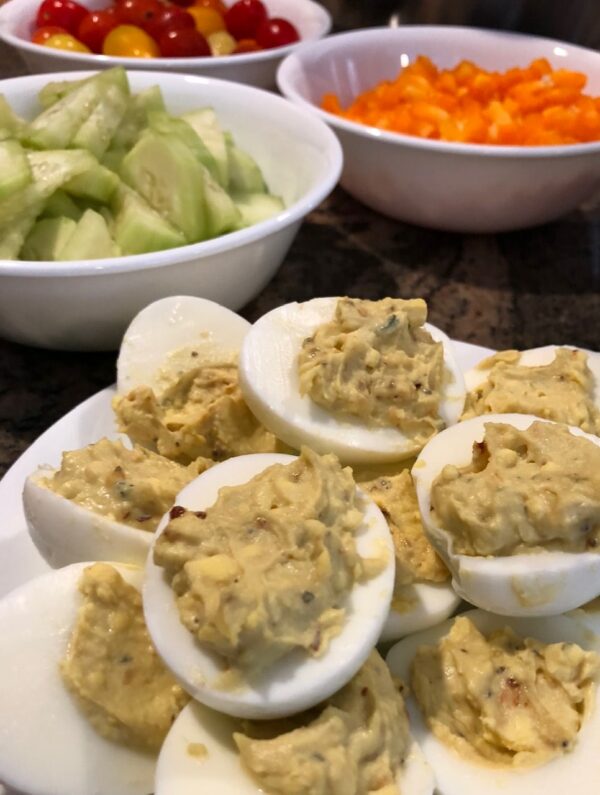 Maui Onion Deviled Eggs - Tutu's Pantry