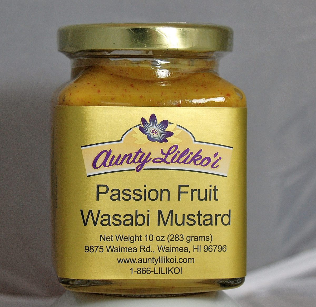 Aunty Lilikoi Passion Fruit Wasabi Mustard - Tutu's Pantry